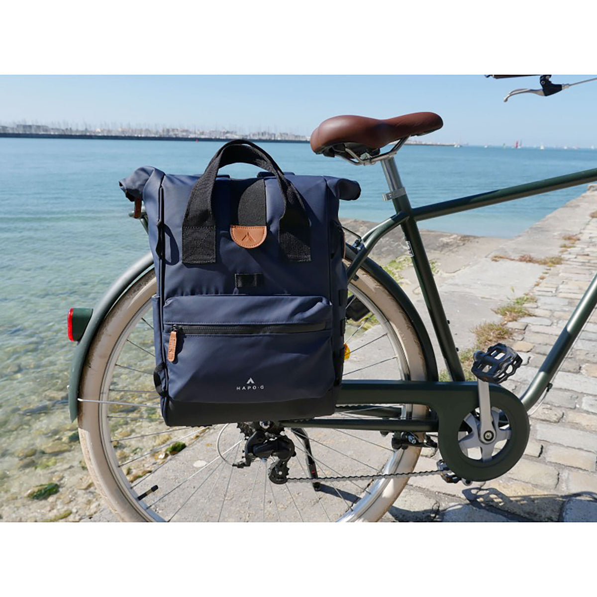 Sacoche - sac à dos Hapo-G – Roll-top 22 L - Noir